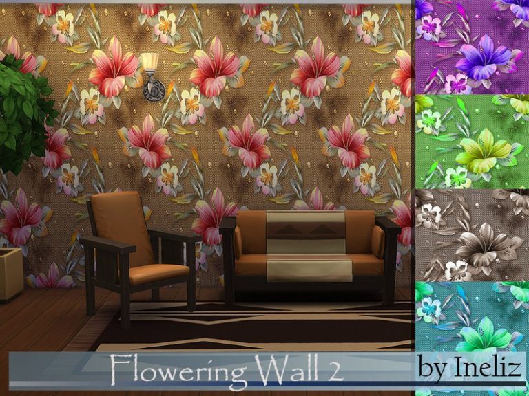 Flowering Wall 2 - The Sims 4 Catalog