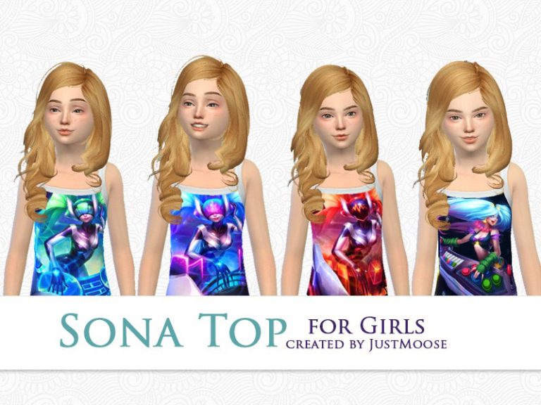 League of Legends Top for girls with Sona - The Sims 4 Catalog