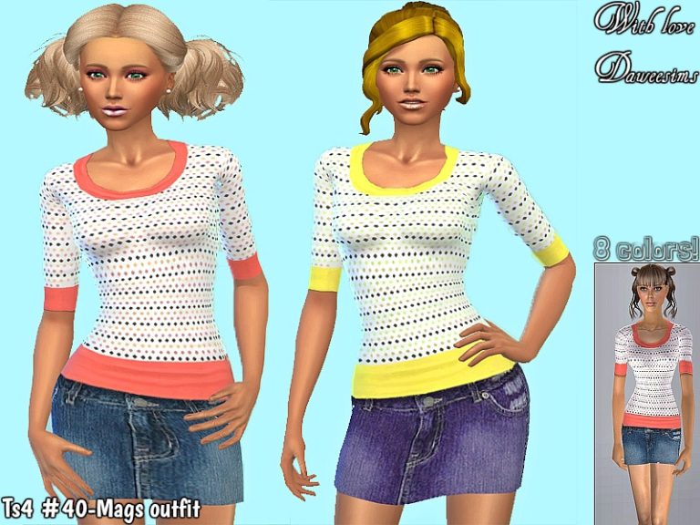 Ts4 #40-Mags outfit - The Sims 4 Catalog