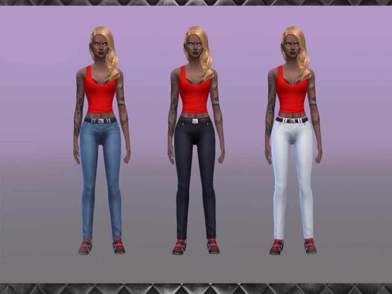 High Waist Skinny Jeans - The Sims 4 Catalog