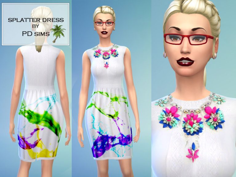 Splatter Dress - The Sims 4 Catalog