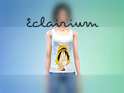 Eclairium_Luffy White Top - The Sims 4 Catalog