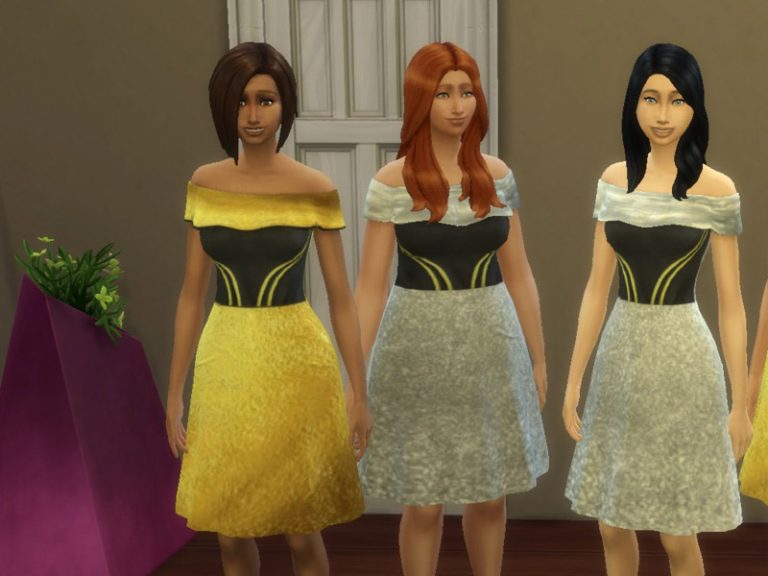Off shoulder Dress - The Sims 4 Catalog