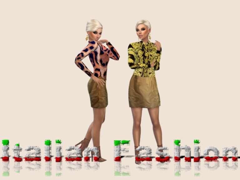 Greta Italian fashion - Dine Out needed - The Sims 4 Catalog