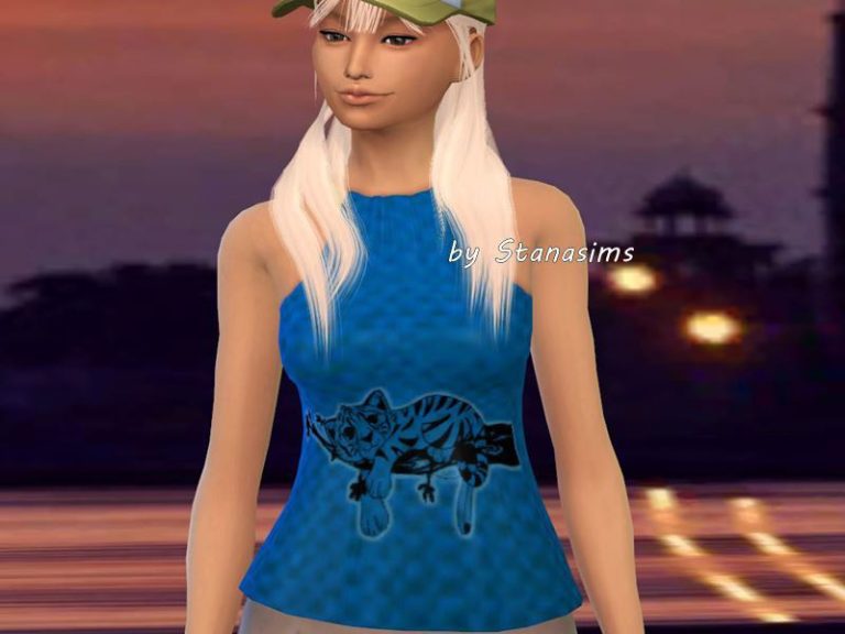 sleeping tiger top - The Sims 4 Catalog