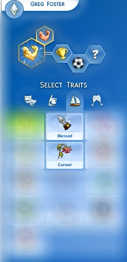Blessed and Cursed Custom Traits - The Sims 4 Catalog