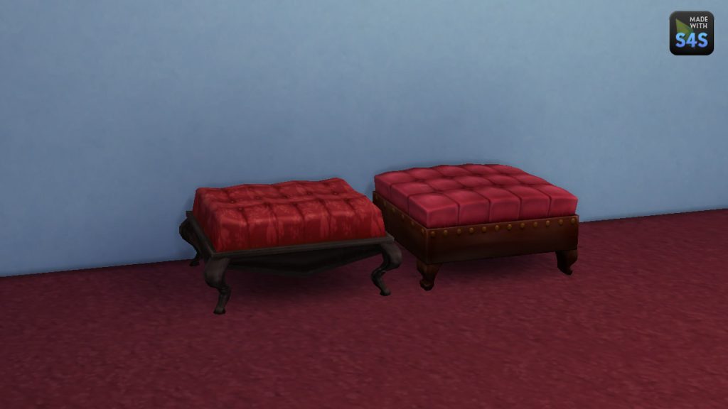 Captain Rodrigo and Intimate single ottomans - The Sims 4 Catalog