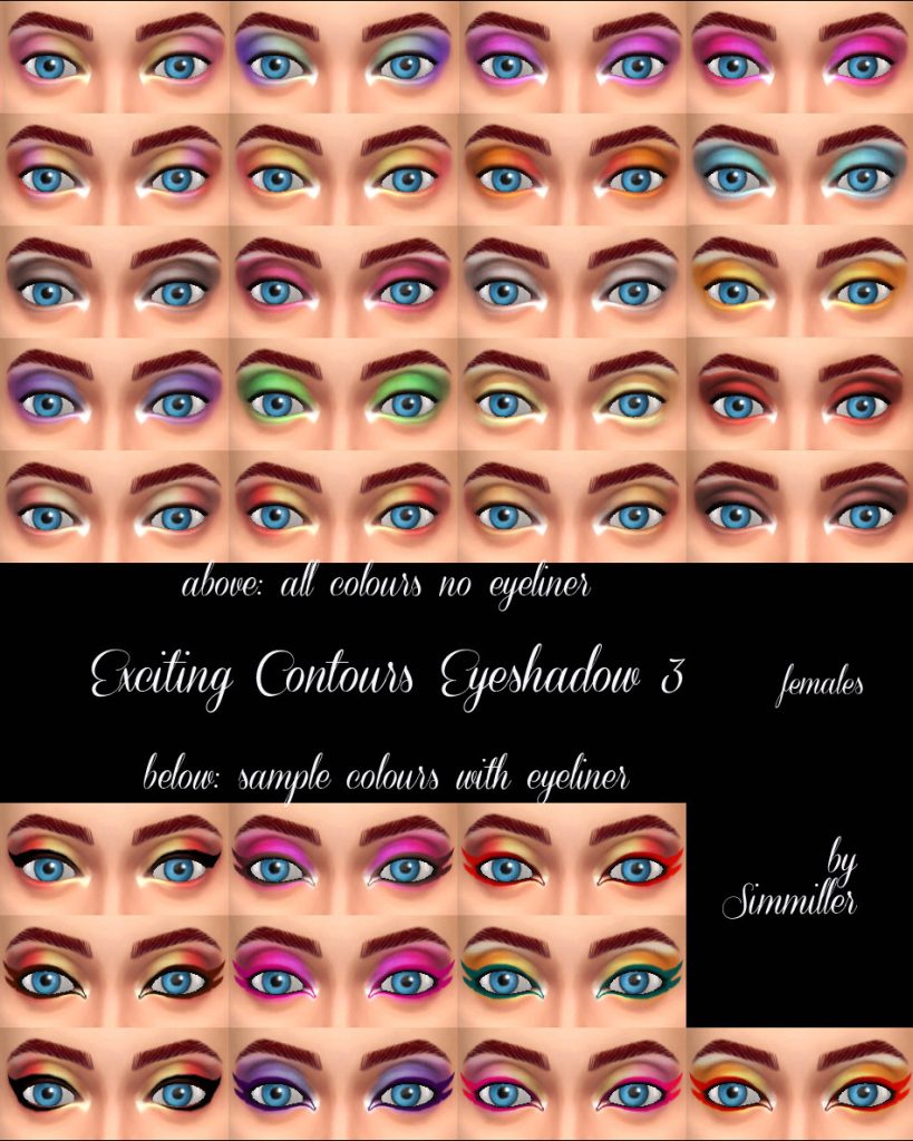 Exciting Contours Eyeshadow 3 - The Sims 4 Catalog