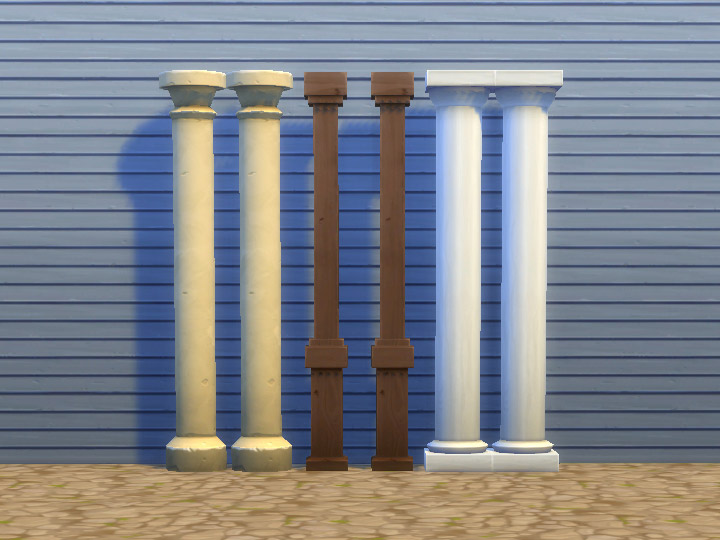Three Decorative Columns - The Sims 4 Catalog