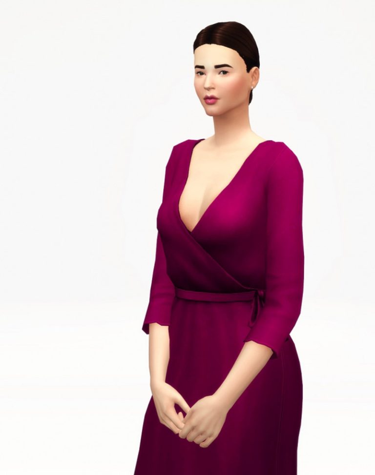 Wrap robe dress - The Sims 4 Catalog