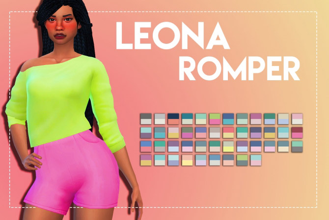 Leona Romper - The Sims 4 Catalog