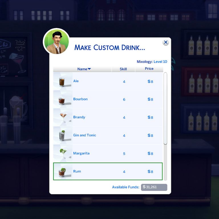 Custom Drink Interactions (Update Jan 30, 2017) - The Sims 4 Catalog