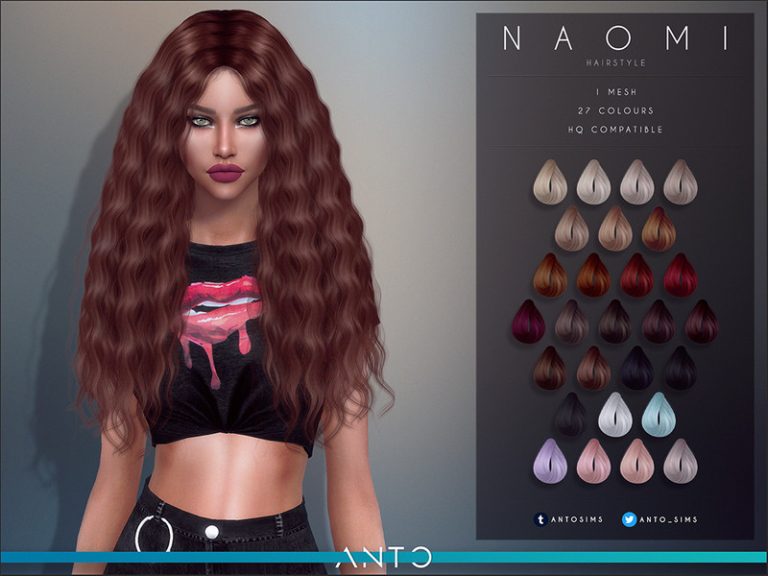 Anto - Naomi (Hairstyle) - The Sims 4 Catalog
