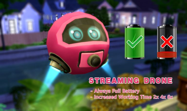 StreamingDrone - Always Full Battery / Increased Working Time 2x 4x 6x ...
