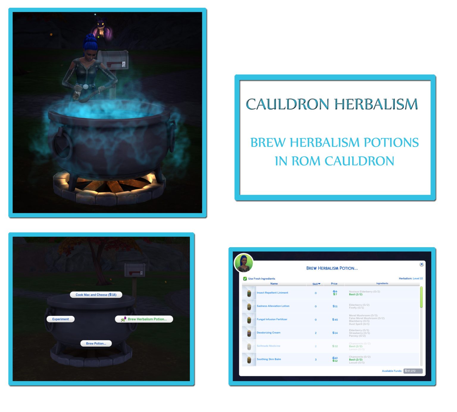 Cauldron Herbalism (Update - 3.11.2019) - The Sims 4 Catalog