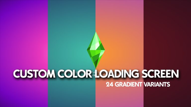 Custom Color Loading Screen - The Sims 4 Catalog