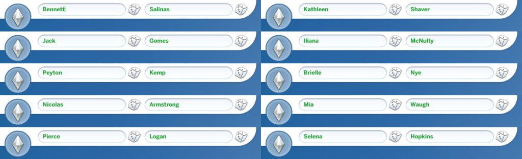 English Names For Everyone - The Sims 4 Catalog