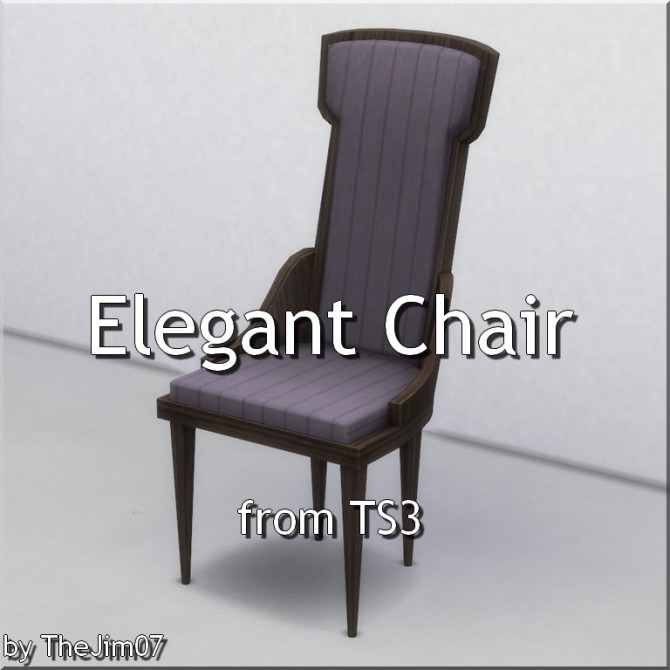Elegant Chair by TheJim07 at Mod The Sims - The Sims 4 Catalog