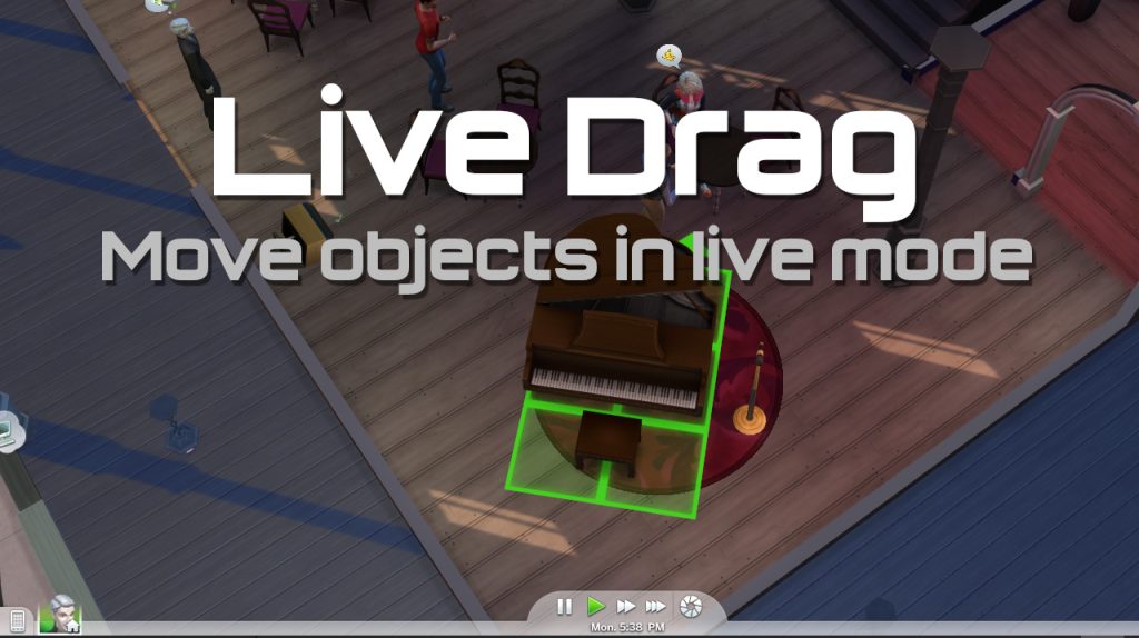Live Drag: Move Objects without Pausing - The Sims 4 Catalog