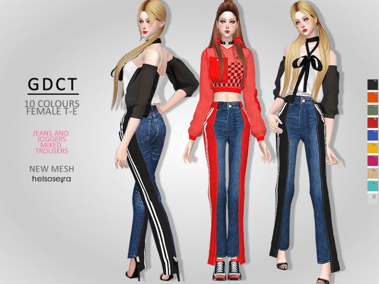 GDCT - Jeans and Joggers Pants - The Sims 4 Catalog