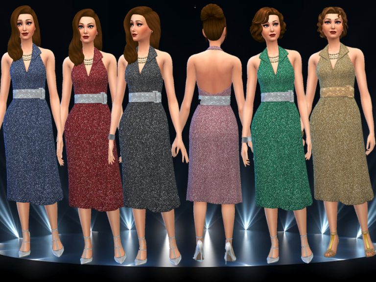 Glitter Dress - Get Famous Required - The Sims 4 Catalog