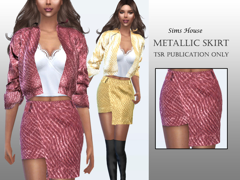 Metallic Skirt - The Sims 4 Catalog