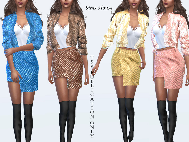 Metallic Skirt - The Sims 4 Catalog