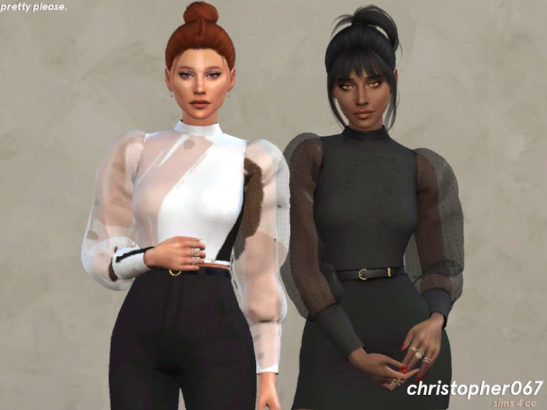 Pretty Please Top / Christopher067 - The Sims 4 Catalog