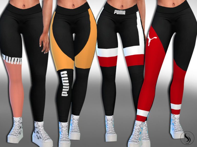 Puma Exclusive Fitness Leggings Set - The Sims 4 Catalog