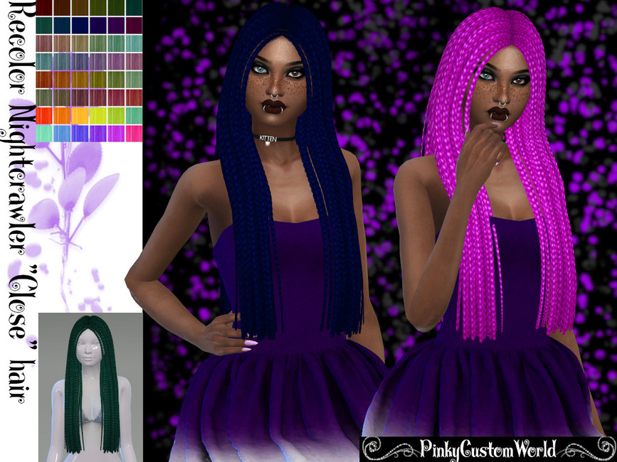 Recolor Nightcrawler's Close hair - The Sims 4 Catalog