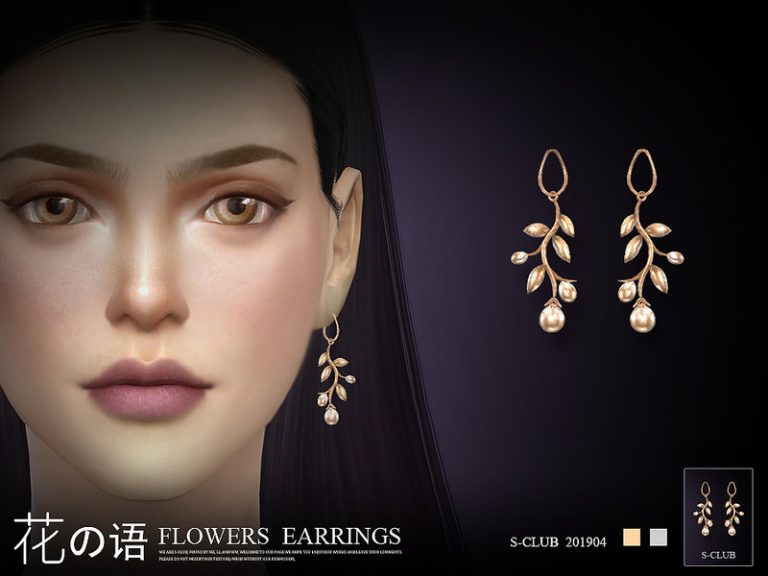 S-Club ts4 LL EARRINGS 201904 - The Sims 4 Catalog
