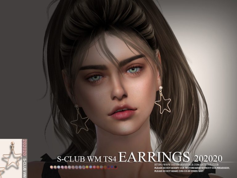 S-Club ts4 WM EARRINGS 202020 - The Sims 4 Catalog
