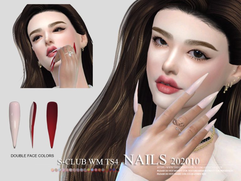 S-Club ts4 WM Nails 202010 New mesh - The Sims 4 Catalog