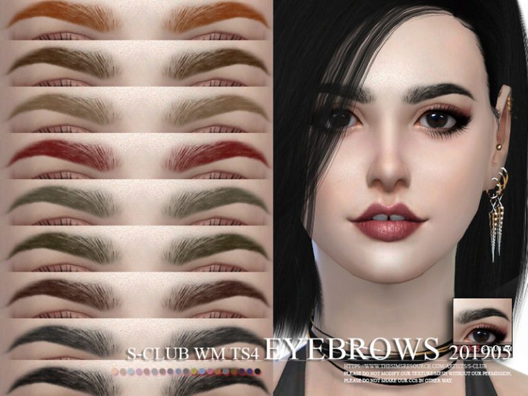 S-Club WM ts4 Eyebrows 201905 - The Sims 4 Catalog