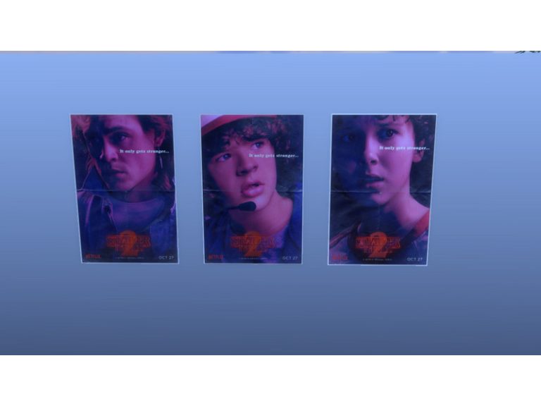 Stranger Things posters-REQUIRES GET TO WORK - The Sims 4 Catalog