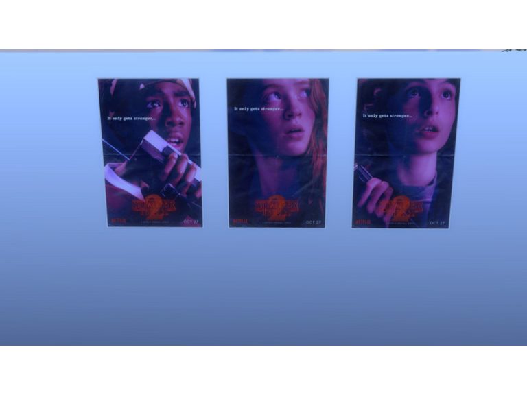 Stranger Things posters-REQUIRES GET TO WORK - The Sims 4 Catalog