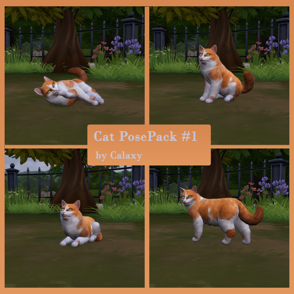 [Calaxy] Cat Pose Pack #1 - The Sims 4 Catalog