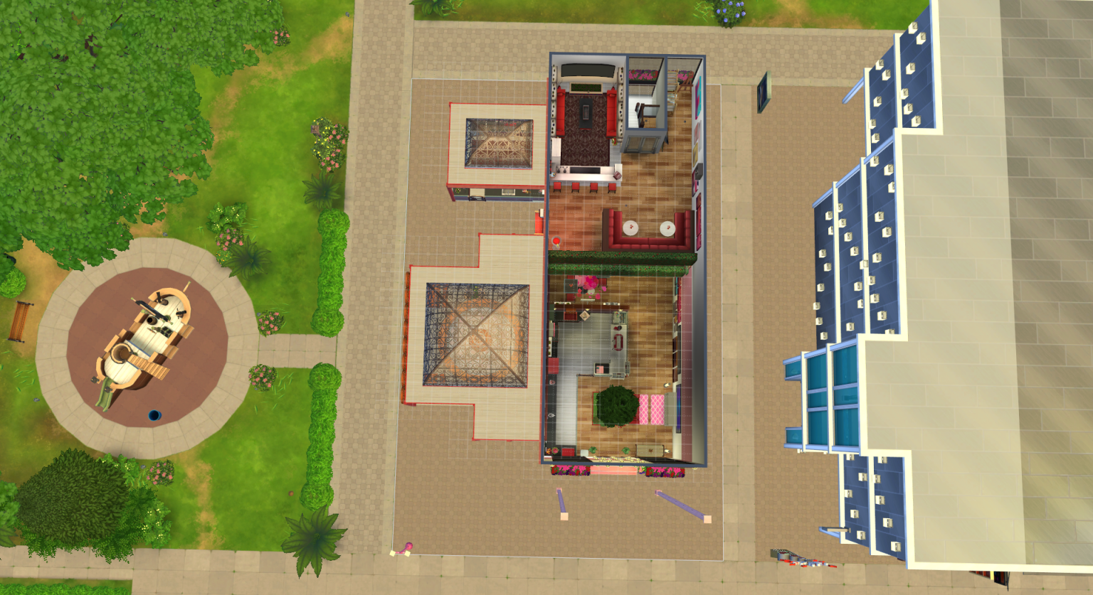 Pink Moderna Cafe and Bar - The Sims 4 Catalog