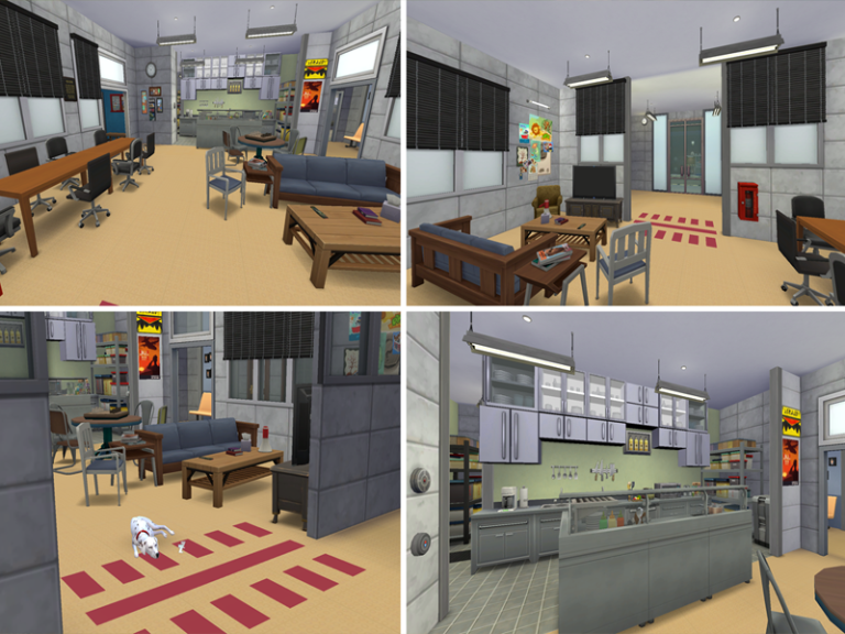 Chicago Fire Station (from TV Show) - The Sims 4 Catalog