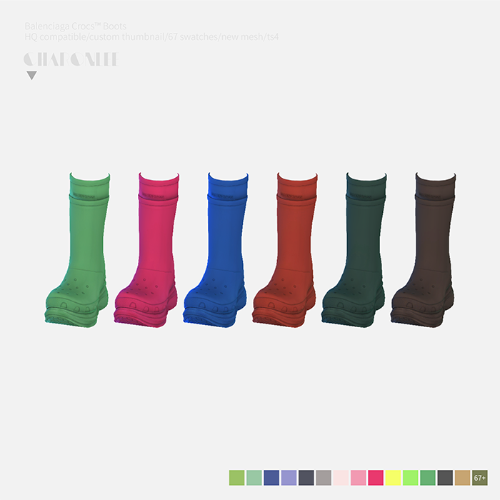 【CHARONLEE】Rib Long Socks - The Sims 4 Catalog