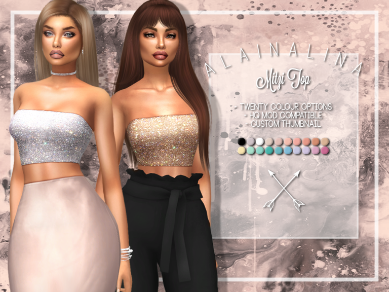 Mitzi Top - The Sims 4 Catalog