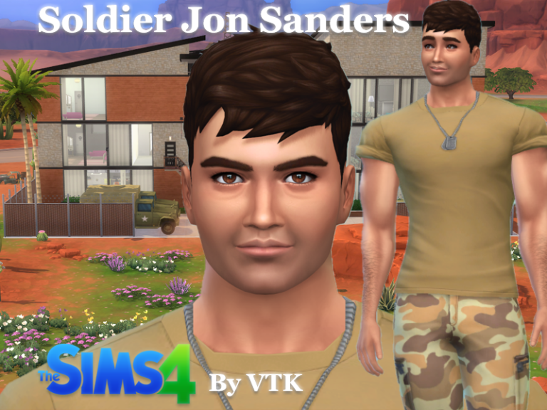 Soldier Jon Sanders Free Sim Download - The Sims 4 Catalog