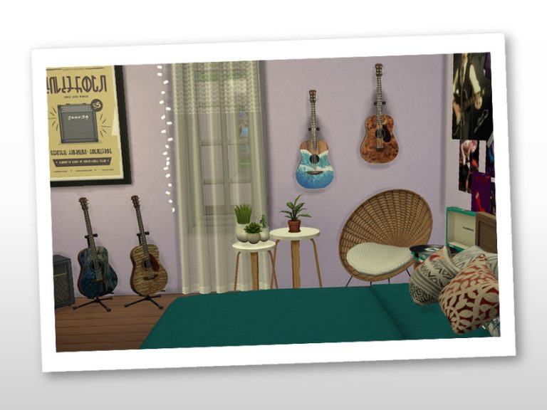 Acoustic Guitars Set - The Sims 4 Catalog