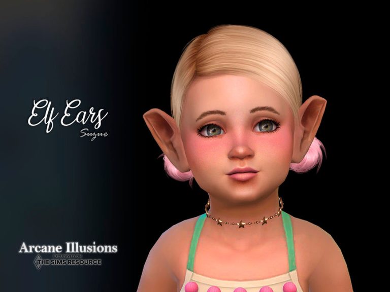 Arcane Illusions Elf Ears Toddler Set - The Sims 4 Catalog