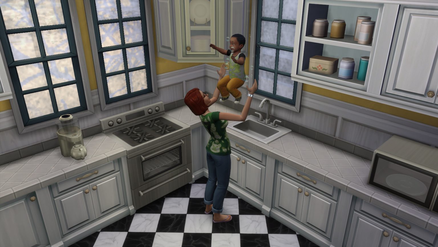 Clean up toddler in the sink more hygiene - The Sims 4 Catalog