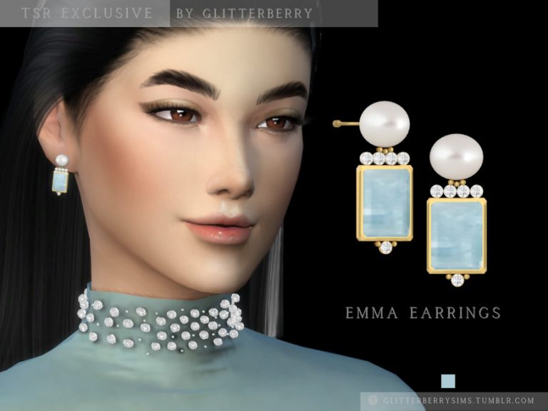 Emma Earrings - The Sims 4 Catalog