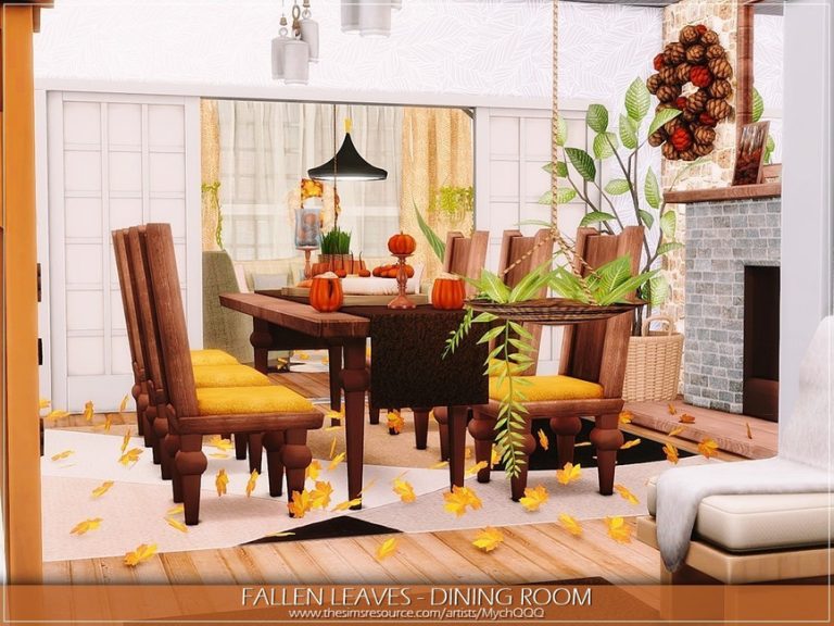 Fallen Leaves – Dining Room - The Sims 4 Catalog