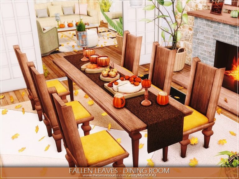 Fallen Leaves – Dining Room - The Sims 4 Catalog