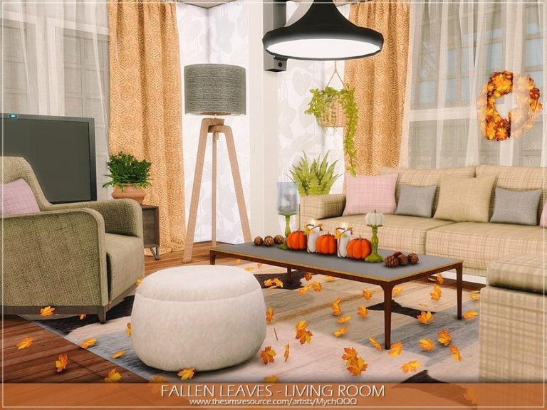 Fallen Leaves - Living Room - The Sims 4 Catalog