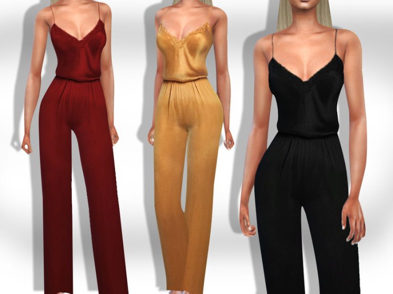 Female Silk Overalls - The Sims 4 Catalog
